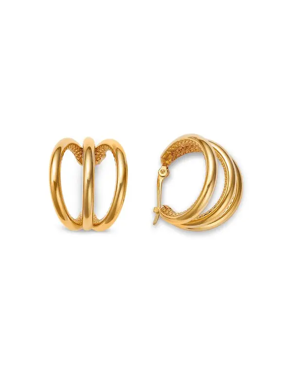 Bloomingdale'S Triple Cage Hoop Earrings