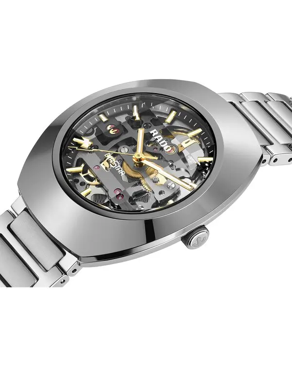 RADO Diastar Original Automatic Skeleton 38mm Watch - Silver/silver