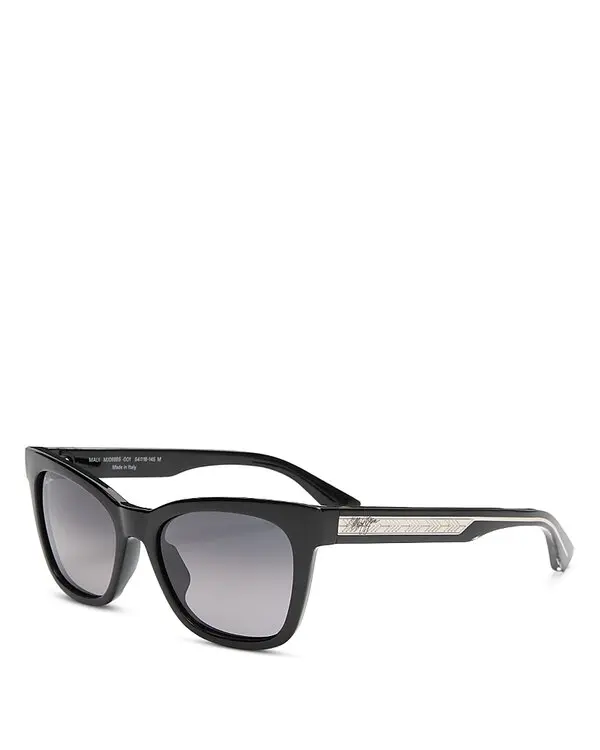 Maui Jim Square Sunglasses, 54mm - Black