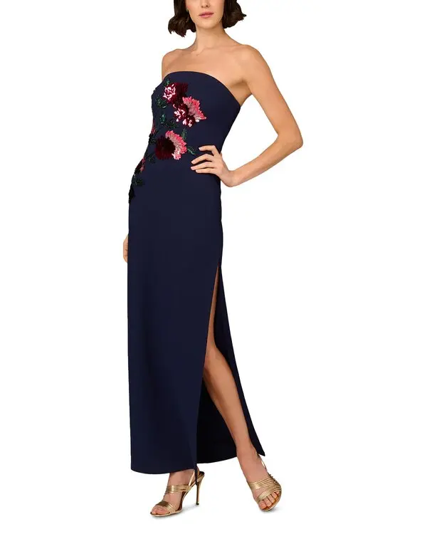 Aidan Mattox Beaded Sequin Gown