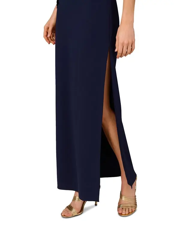 Aidan Mattox Beaded Sequin Gown