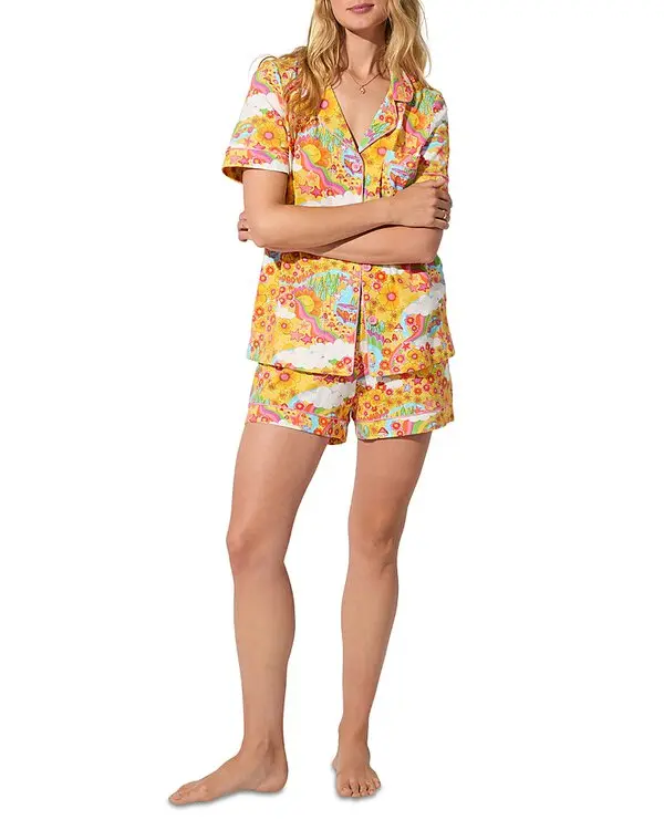 BEDHEAD PAJAMAS San Francisco Shorty Pajama Set - Good Vibes