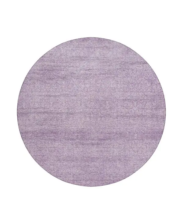 DALYN RUG COMPANY Dalyn Burano Bu1 Round Area Rug, 8' X 8 - Lavender