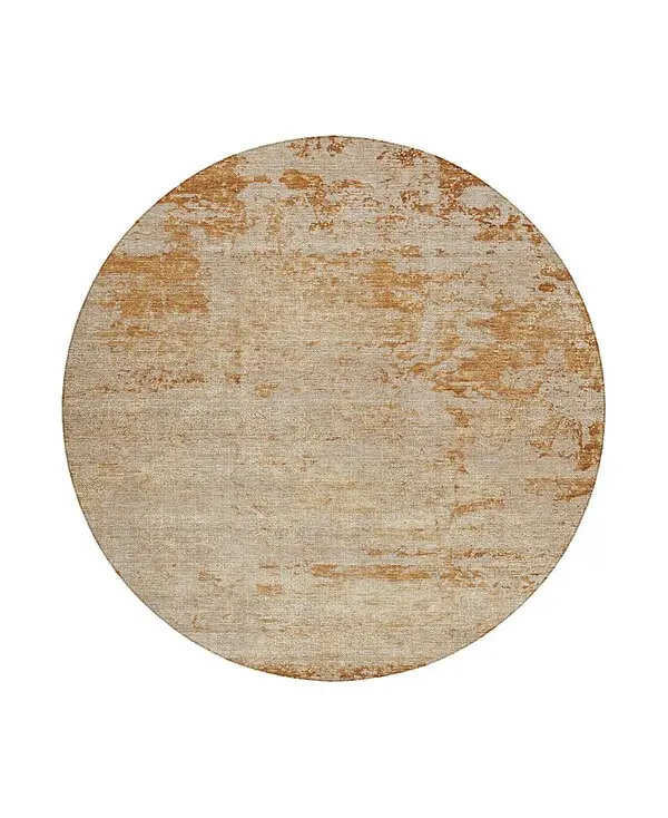 DALYN RUG COMPANY Dalyn Burano Bu2 Round Area Rug, 8' X 8 - Copper