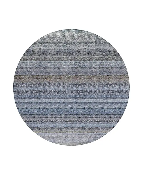 DALYN RUG COMPANY Dalyn Burano Bu5 Round Area Rug, 8' X 8 - Blue