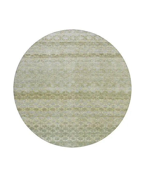 DALYN RUG COMPANY Dalyn Burano Bu6 Round Area Rug, 8' X 8 - Aloe