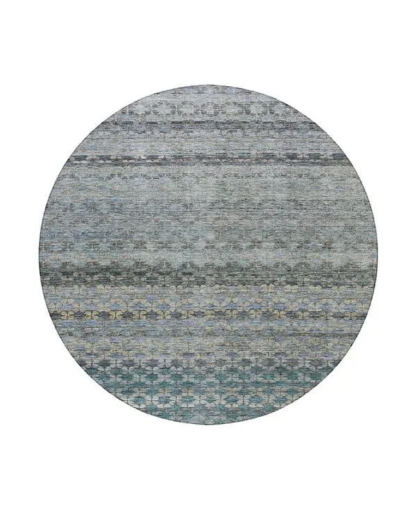 DALYN RUG COMPANY Dalyn Burano Bu6 Round Area Rug, 8' X 8 - Blue