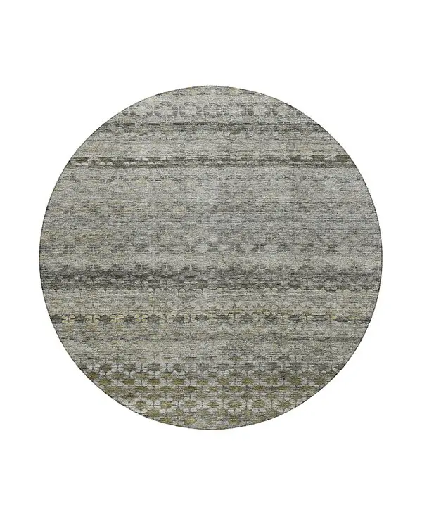 DALYN RUG COMPANY Dalyn Burano Bu6 Round Area Rug, 8' X 8 - Pewter