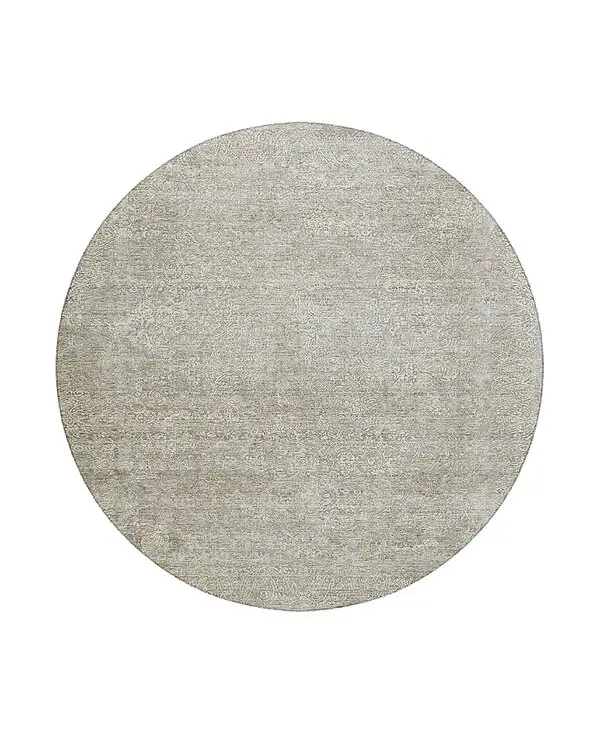 DALYN RUG COMPANY Dalyn Burano Bu10 Round Area Rug, 8' X 8 - Linen