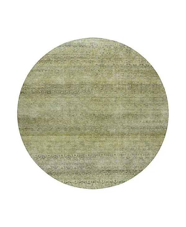 DALYN RUG COMPANY Dalyn Burano Bu12 Round Area Rug, 8' X 8 - Aloe
