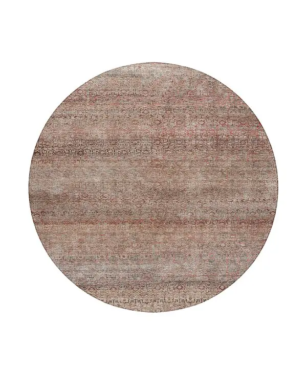 DALYN RUG COMPANY Dalyn Burano Bu12 Round Area Rug, 8' X 8 - Coral