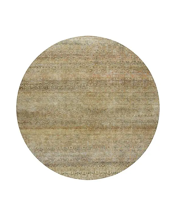 DALYN RUG COMPANY Dalyn Burano Bu12 Round Area Rug, 8' X 8 - Wheat