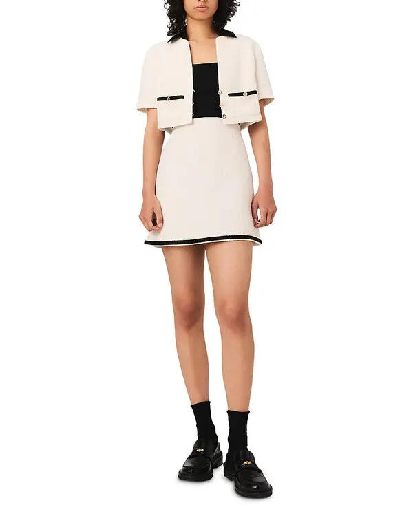 Maje 2-In-1 Tweed Dress And Jacket - Ecru - 40% Off | Editorialist