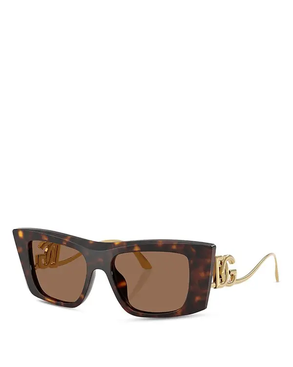 Dolce & Gabbana Dg4510 51mm Cat Eye Sunglasses - Brown Tort
