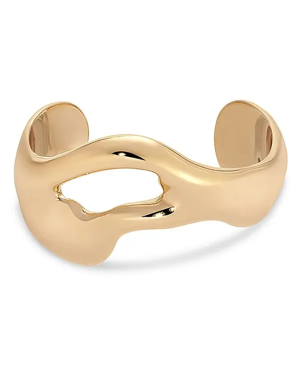 Ettika Open Abstract Cuff Bracelet - Gold