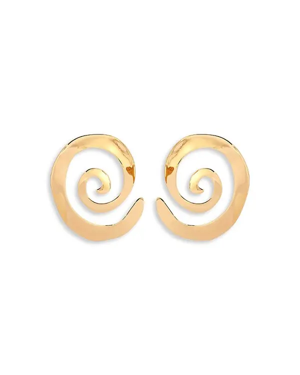 Ettika Aura Swirl Drop Earrings - Gold