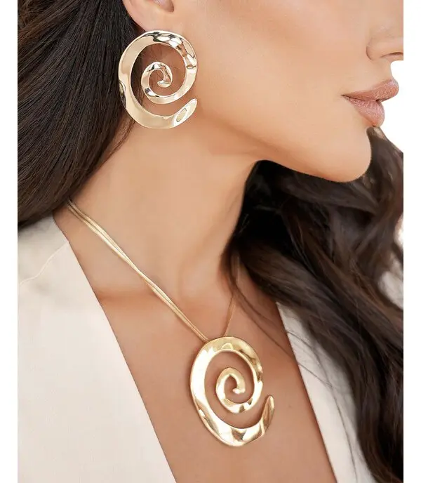 Ettika Aura Swirl Drop Earrings
