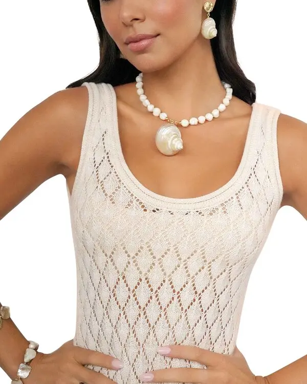 Ettika Shell Pendant Necklace