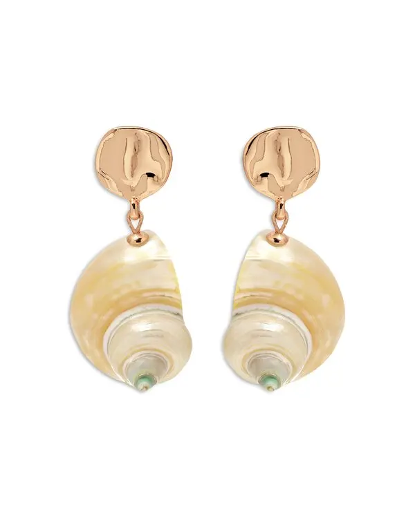 Ettika Sunken Treasure Shell Drop Earrings