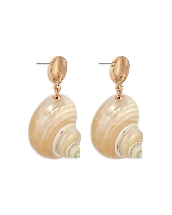 Ettika Sunken Treasure Shell Drop Earrings