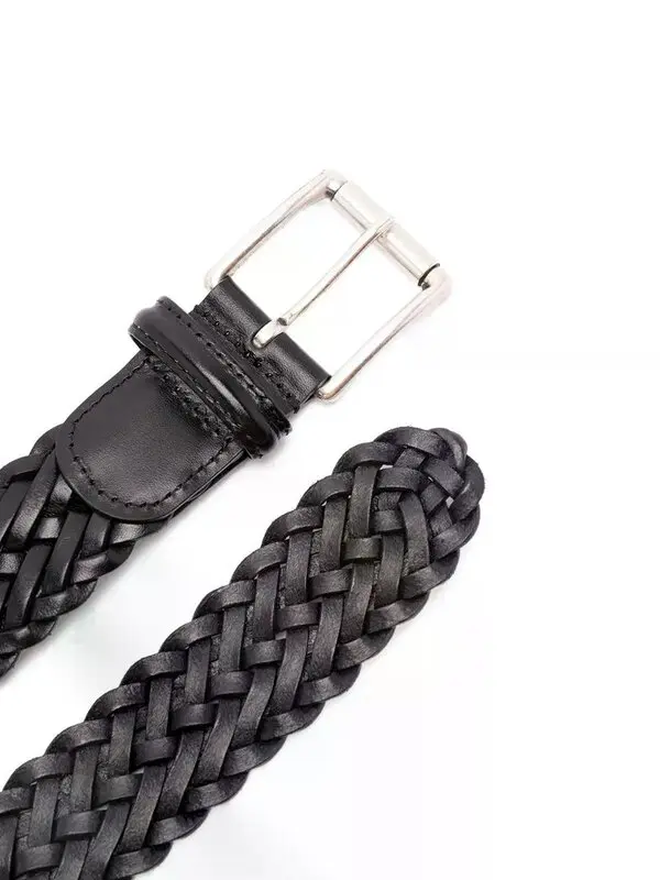 Anderson's Braided Leather Belt - Black