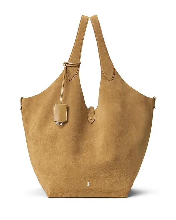 Polo Ralph Lauren Polo Play Suede Large Tote - Brown