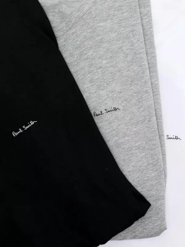 Paul Smith Logo-print Cotton T-shirts - Black