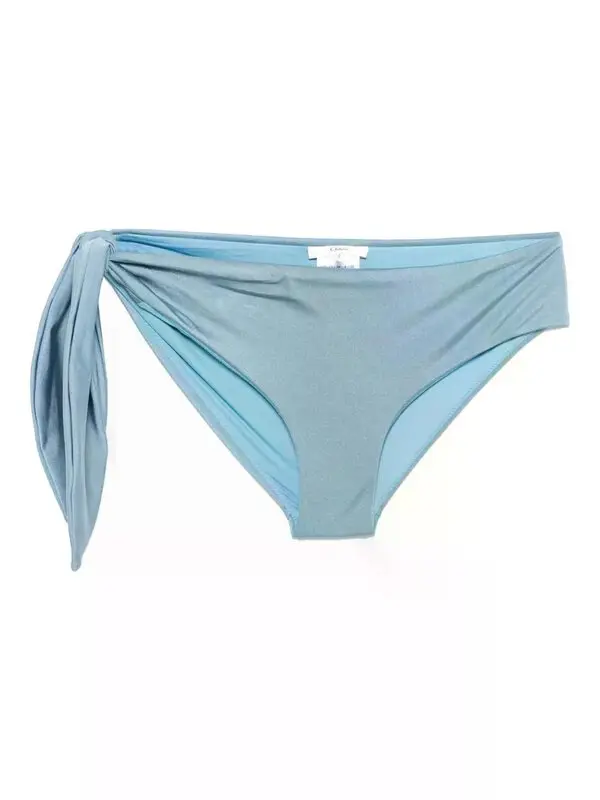 Chloé Knot-embellished Bikini Bottom - Blue