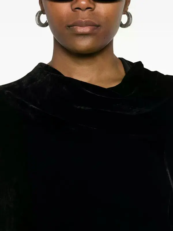 Rick Owens Velvet-effect Top - Black