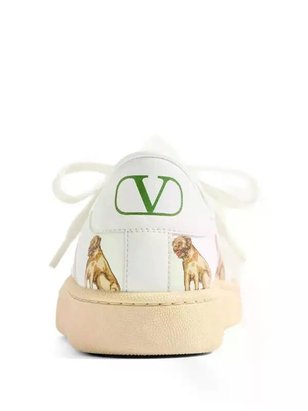 Valentino Garavani Royco Sneakers With Petit Charles Pattern - White
