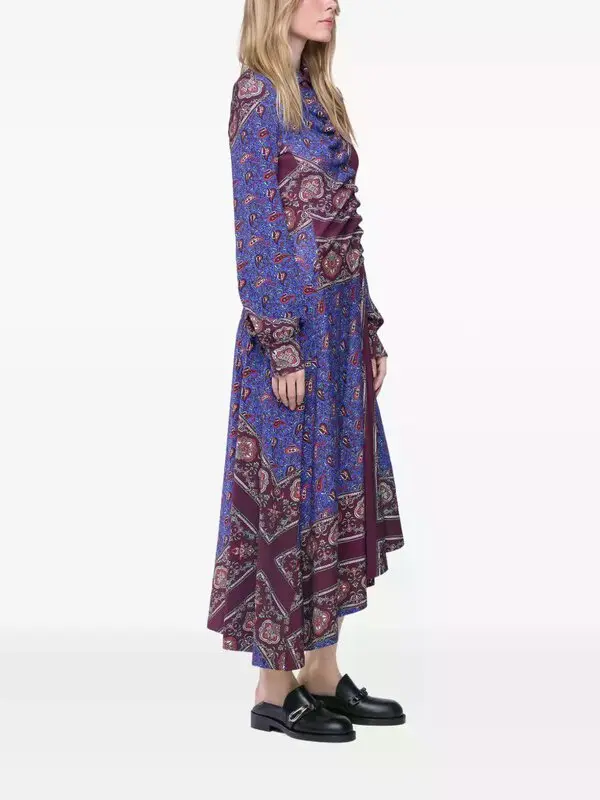 Rabanne Asymmetric Shirt Dress - Blue