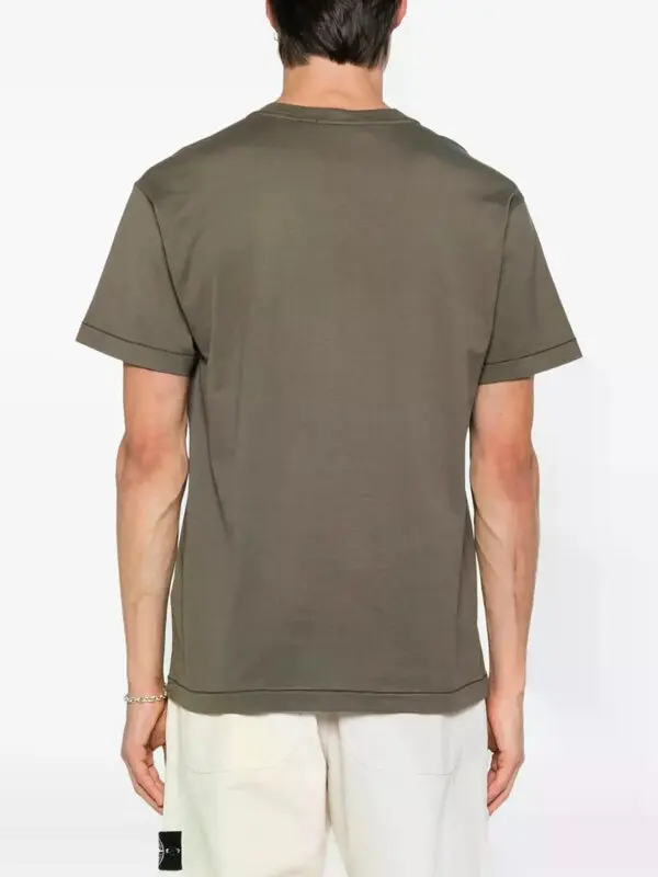 Stone Island Compass-patch Cotton T-shirt