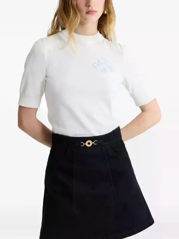 PATOU Bow-detail Cropped Sweater