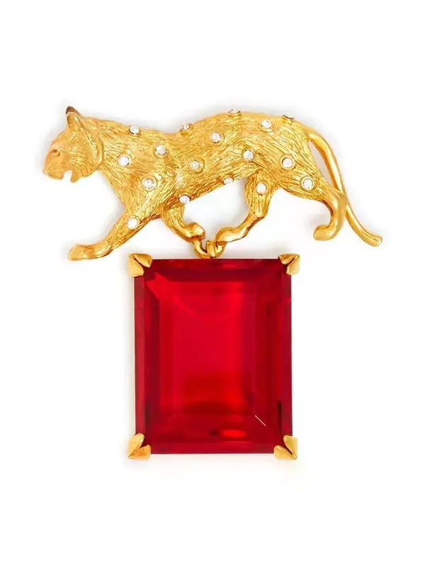 KENNETH JAY LANE Panther Pin - Gold
