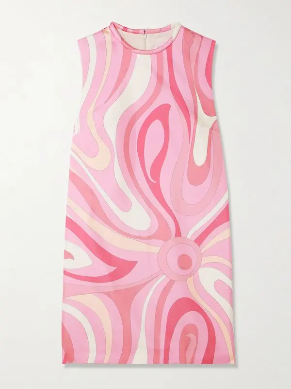 Emilio Pucci Printed Silk-twill Mini Dress