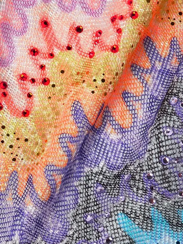Missoni Mare Sequin-embellished Striped Crochet-knit Triangle Bikini