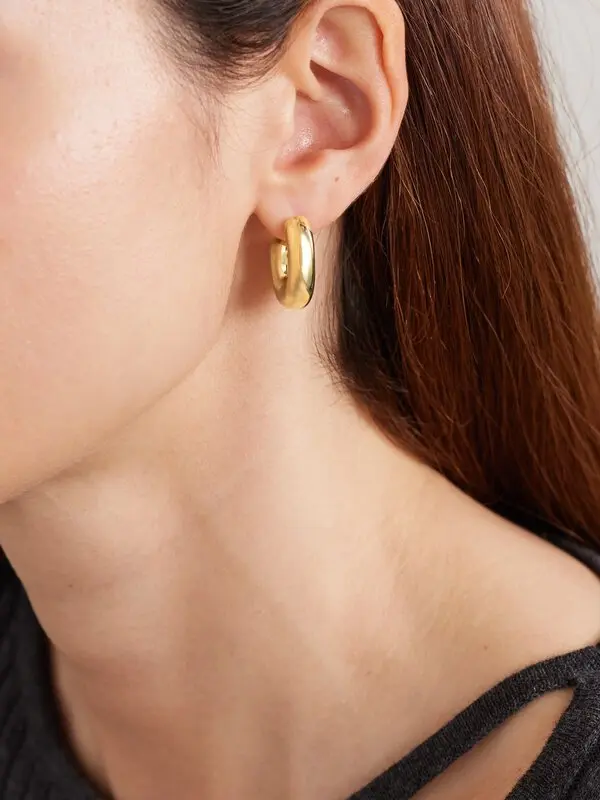 Lié Studio The Rose -plated Hoop Earrings