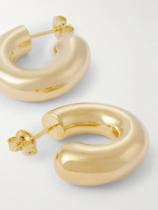 Lié Studio The Rose -plated Hoop Earrings