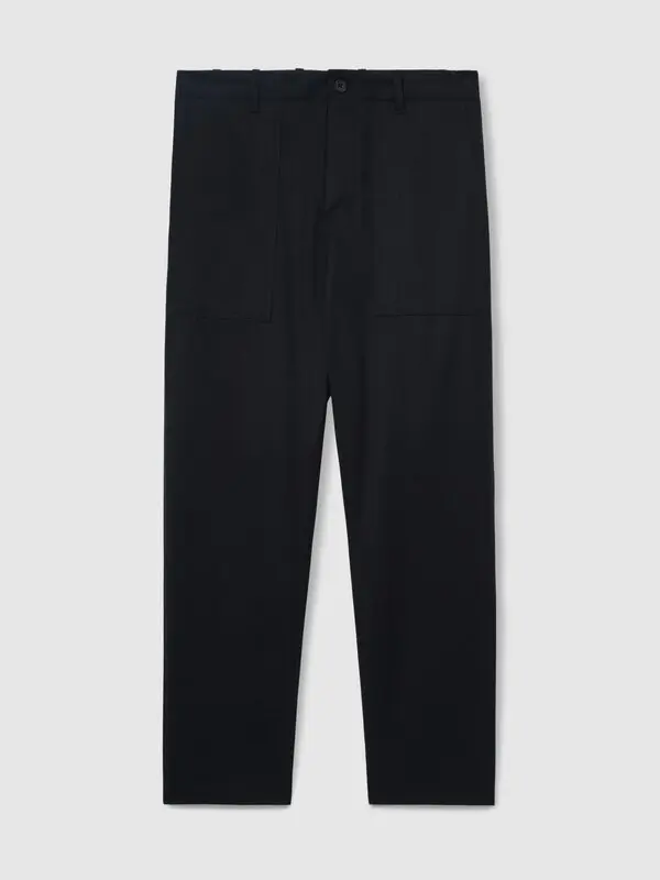 REISS Lyocell-cotton Blend Utility Trousers
