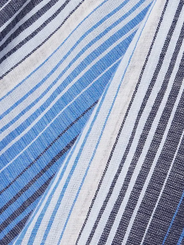 LEMLEM Mita Striped Cotton-gauze Blouse