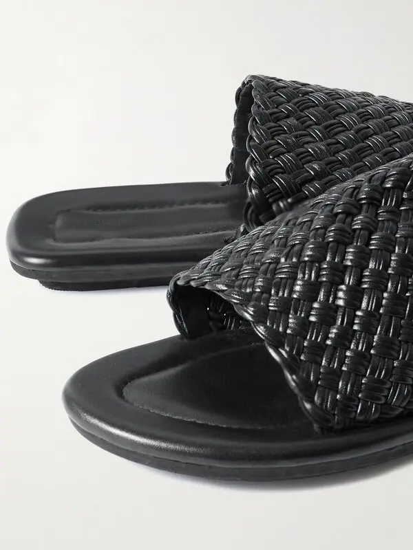 ST. AGNI Woven Leather Sandals