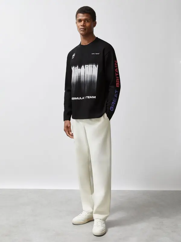 REISS X Mclaren F1 Team Silverstone Long Sleeve T-shirt