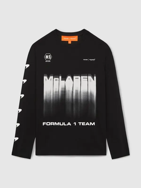REISS X Mclaren F1 Team Silverstone Long Sleeve T-shirt