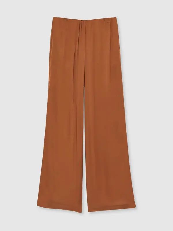 Good American Satin Wide-leg Trousers
