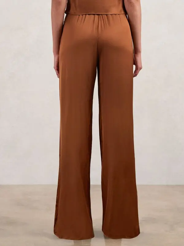Good American Satin Wide-leg Trousers