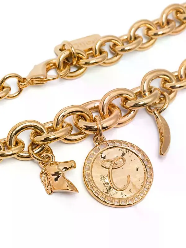 Chloé Charms Chain-link Bracelet - Gold