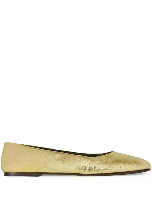 THE ROW Metallic-effect Ballerinas
