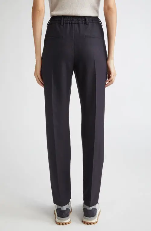 Eleventy Stretch Wool Flannel Slim Leg Trousers