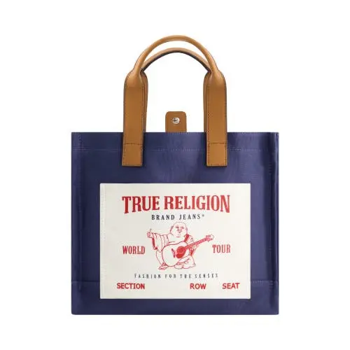 True Religion Buddha Pocket Tote - Navy