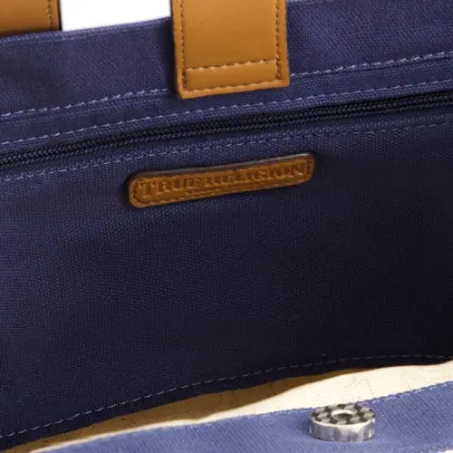 True Religion Buddha Pocket Tote - Navy
